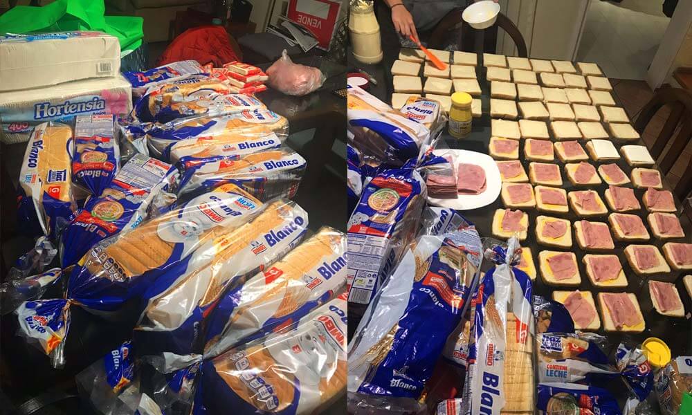 Voluntarios preparando comida para repartir entre rescatistas y ...